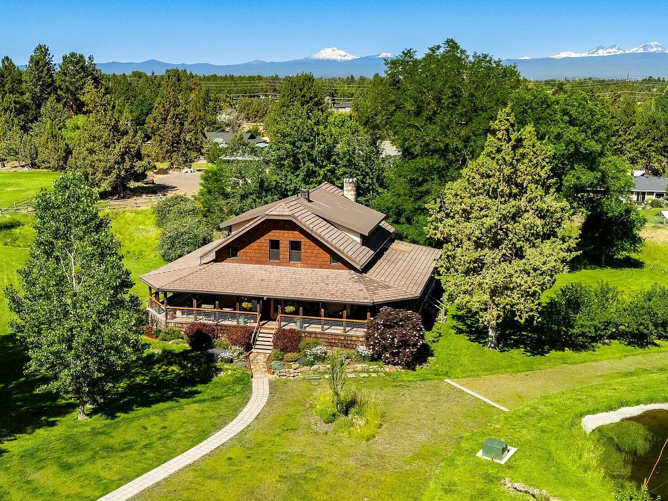 Stunning 1929 Stone Farmhouse in Bend, Oregon, Featuring Dual Primary ...
